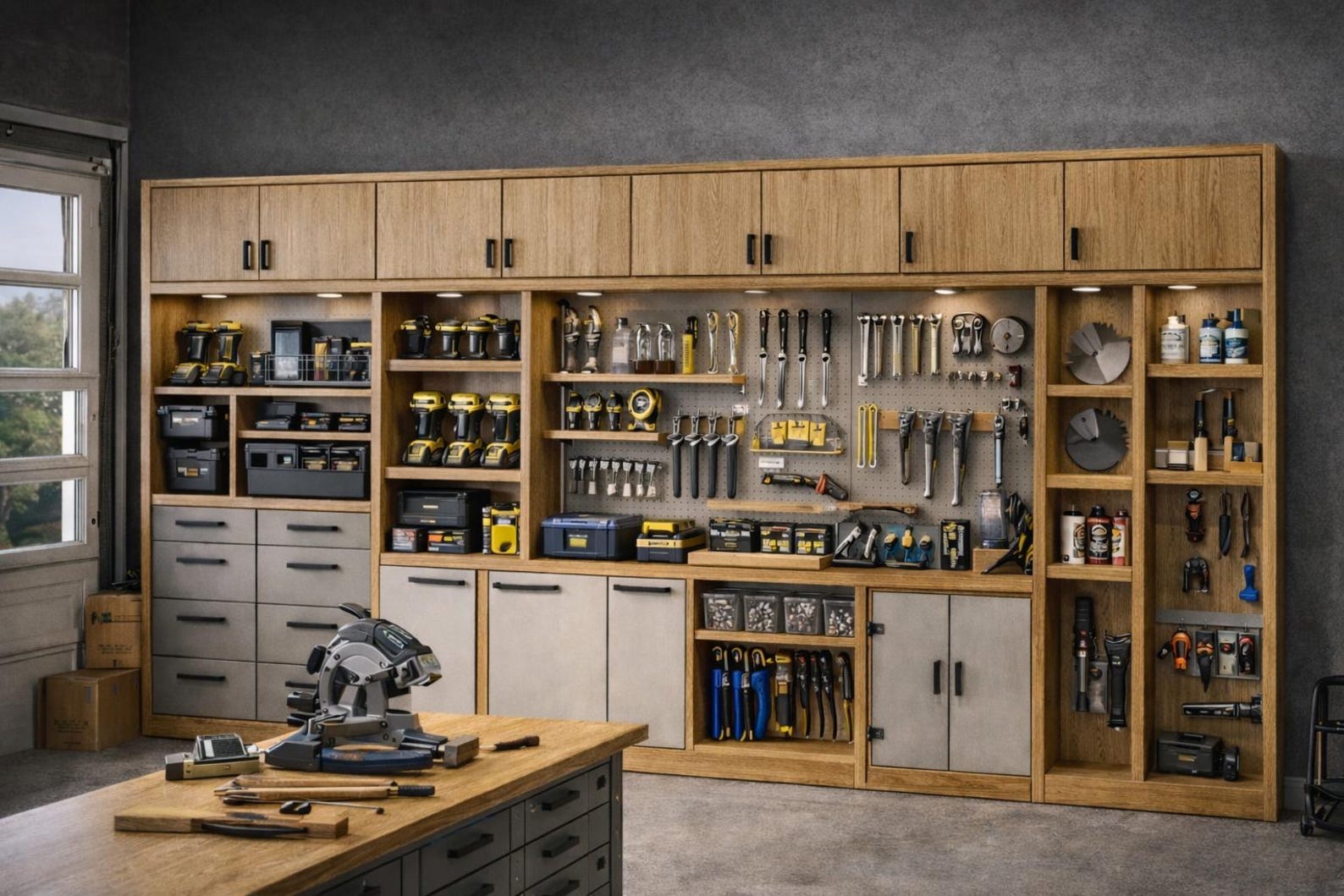 Ultimate Tool Wall System Plans – Diy Garage Tool Organizer Woodworking ...