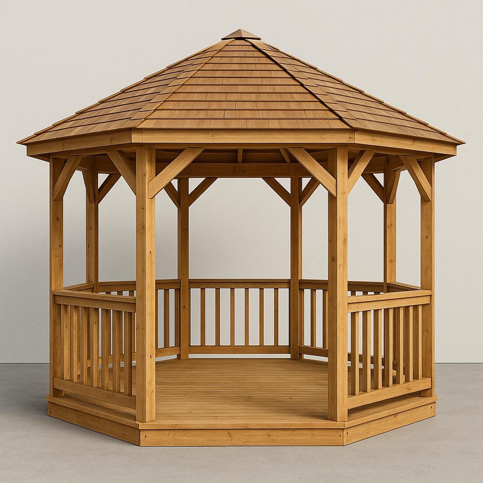 Hexagonal Gazebo DIY Plan – Outdoor Wooden Pavilion Blueprint (PDF ...