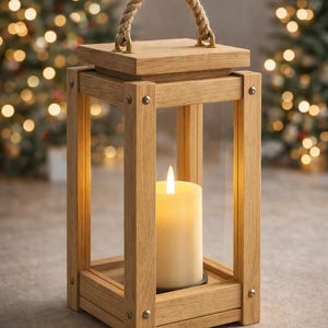 Wooden Christmas Lantern Plans – Diy Holiday Decor Woodworking ...