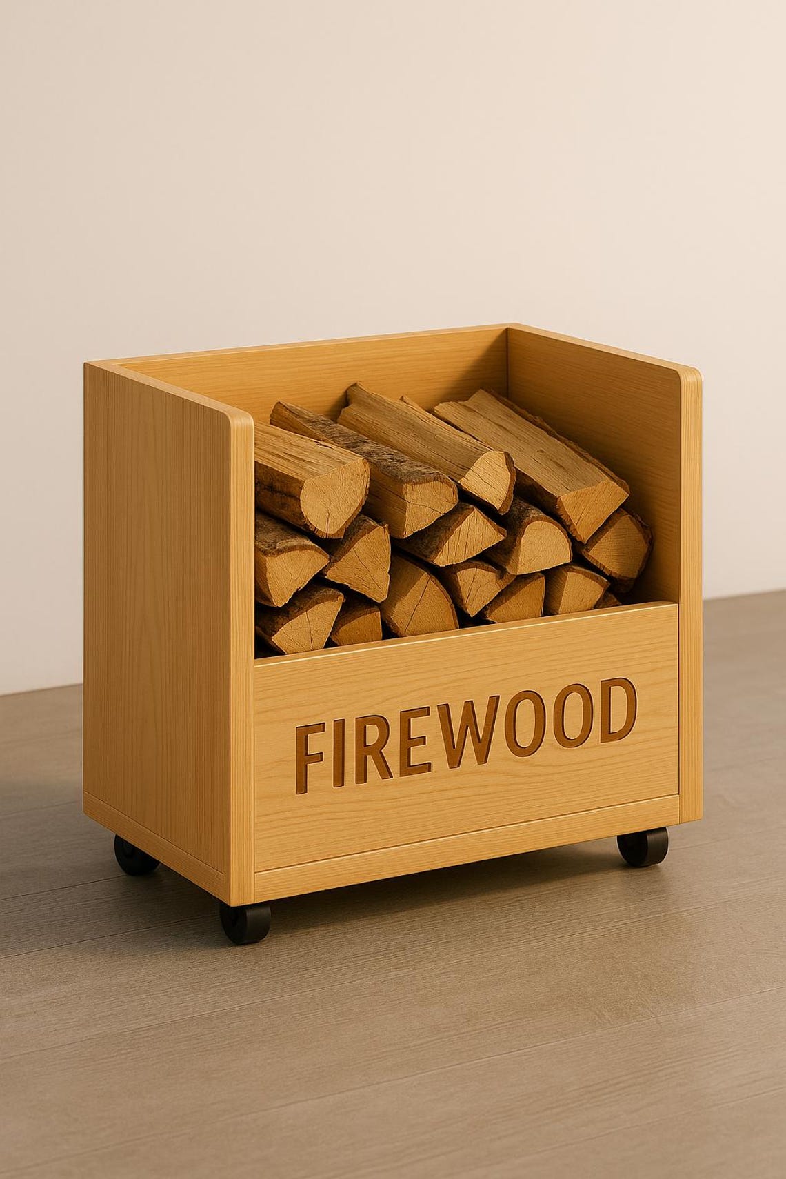 Firewood Crate Woodworking Plan | DIY Log Storage Box PDF Blueprint ...