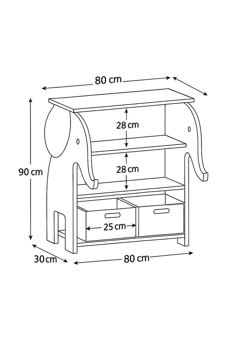 Toy Storage Shelf Woodworking Plan, DIY Kids Organizer (digital ...