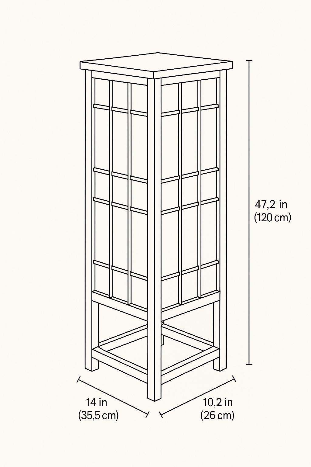Japanese Shoji Floor Lamp Woodworking Plan: DIY Zen Lantern (PDF ...