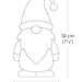 Christmas Gnome Template – A4 Printable Woodworking Pattern | Layered ...