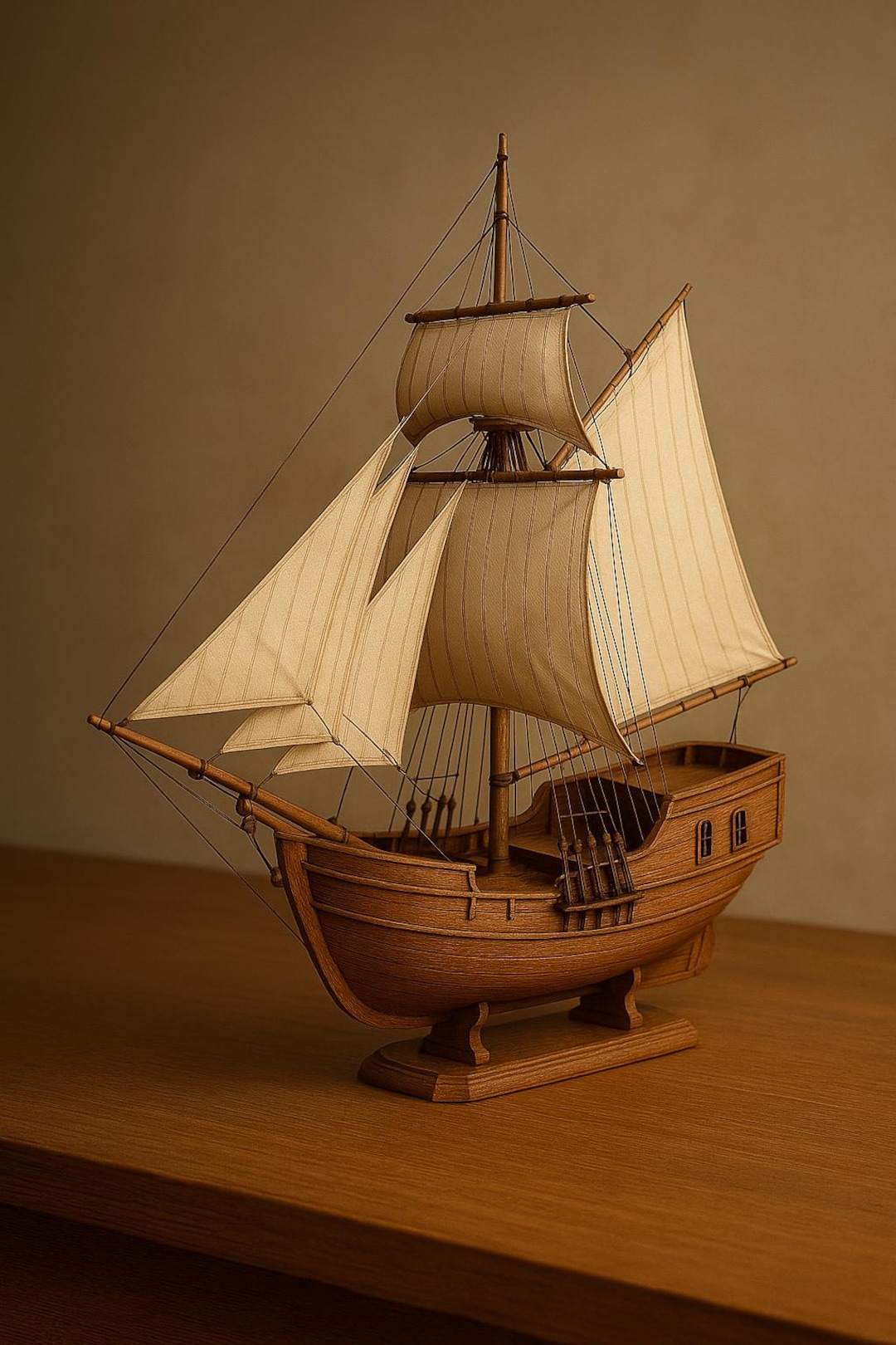 DIY Wooden Ship Model Plan PDF - Printable Sailboat Blueprint - Pirate ...