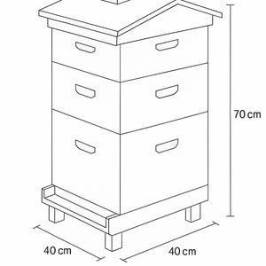 Beehive Woodworking Plan, DIY Rustic Apiary Blueprint (digital Download ...