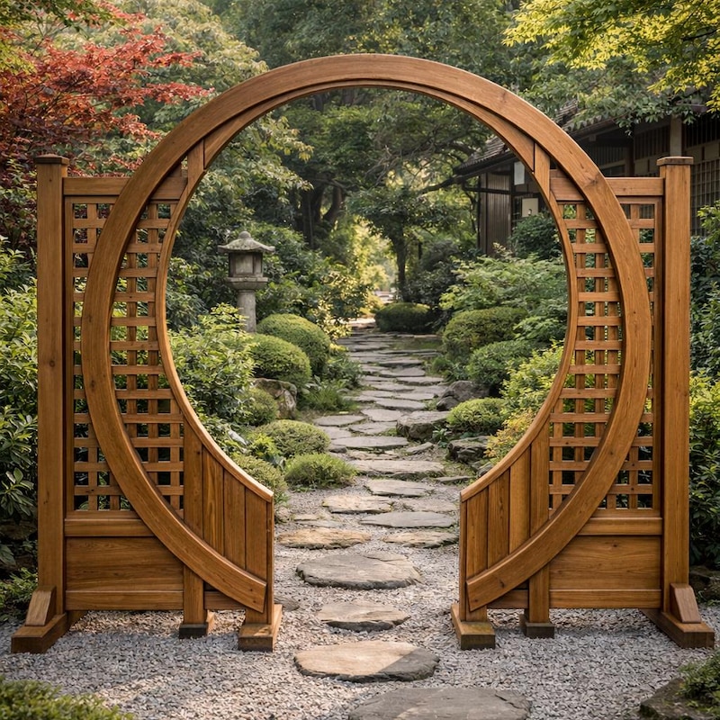 Wood Arch Garden Gates - Etsy