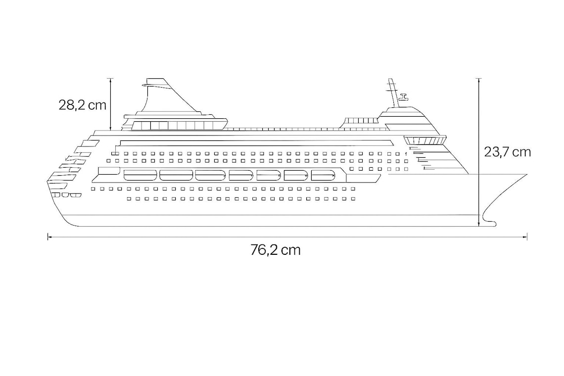 Luxury Cruise Ship Model Plan – Modern Ocean Liner Blueprint (PDF) - Etsy