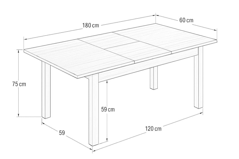 Expandable Dining Table Woodworking Plan, Extendable Table PDF (digital ...
