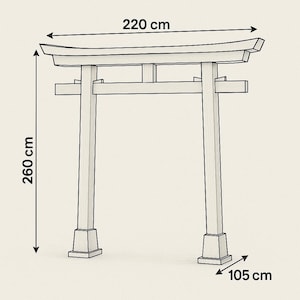 Traditional Japanese Torii Gate – Outdoor Wooden Garden Entrance Arch ...