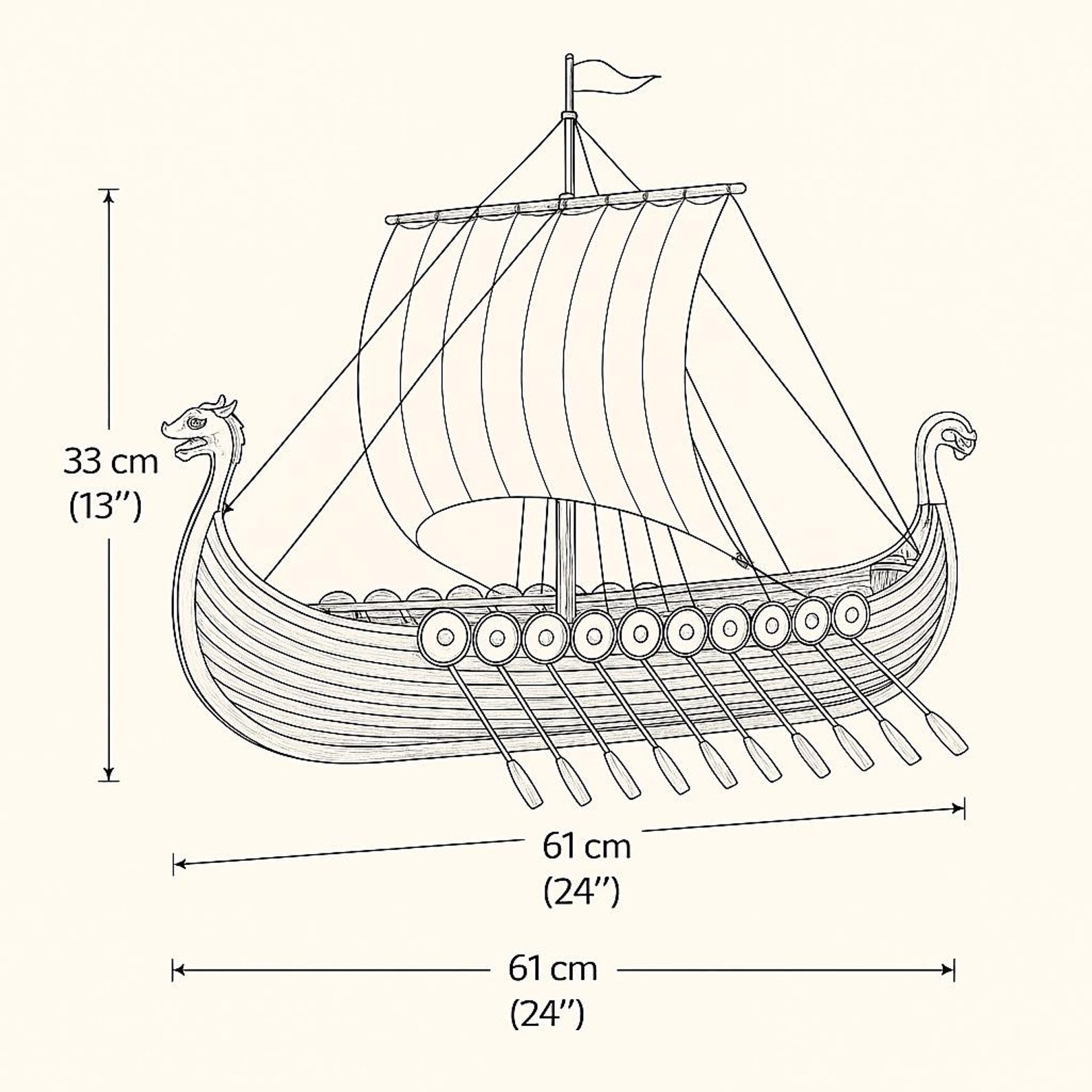 Viking Longship Model Plan – DIY Nordic Boat Blueprint PDF - Etsy