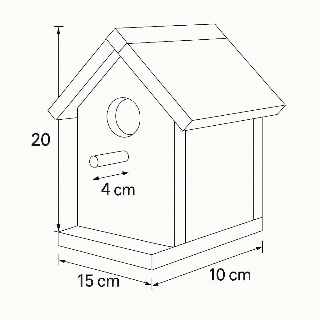 Birdhouse Plan - DIY Wooden Nest Box PDF - Build Your Own Bird House ...