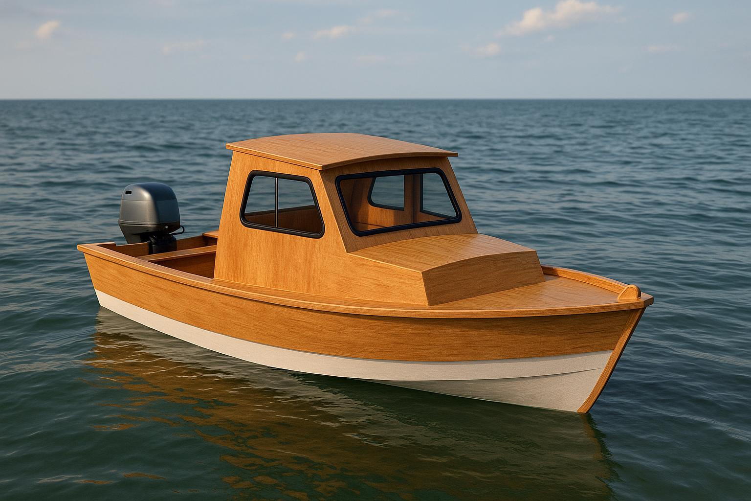 DIY Cabin Fishing Boat Plan: Wooden Motorboat Blueprint (PDF Download) - Etsy