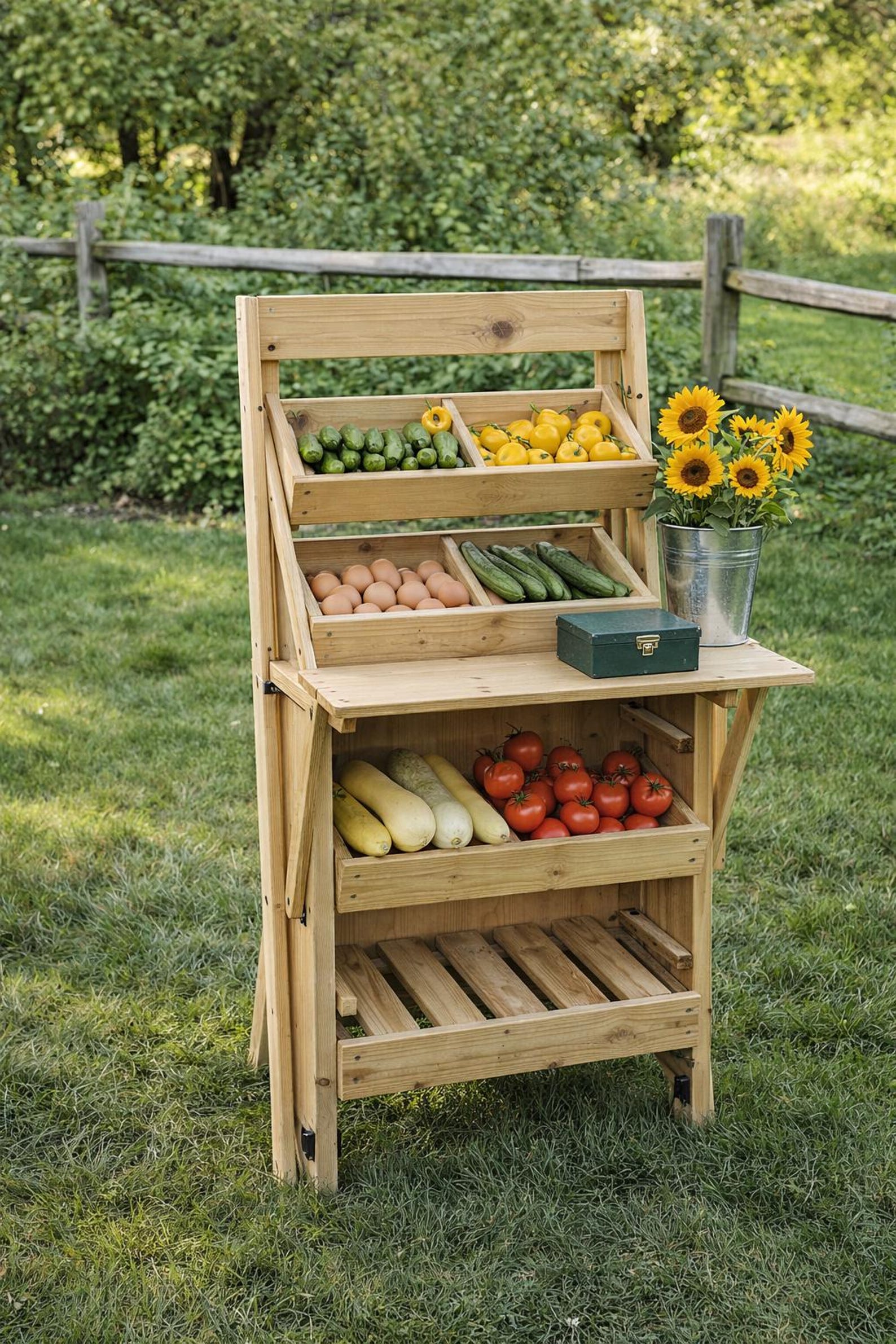 Farm Stand Plans PDF | DIY Wooden Market Stand - Etsy