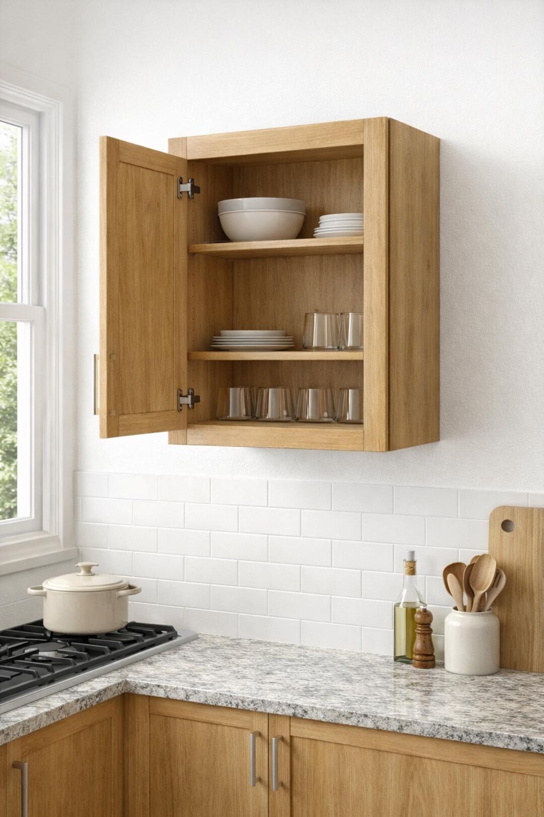 Upper Kitchen Cabinet Plans – DIY Wall Cupboard Woodworking Blueprint ...