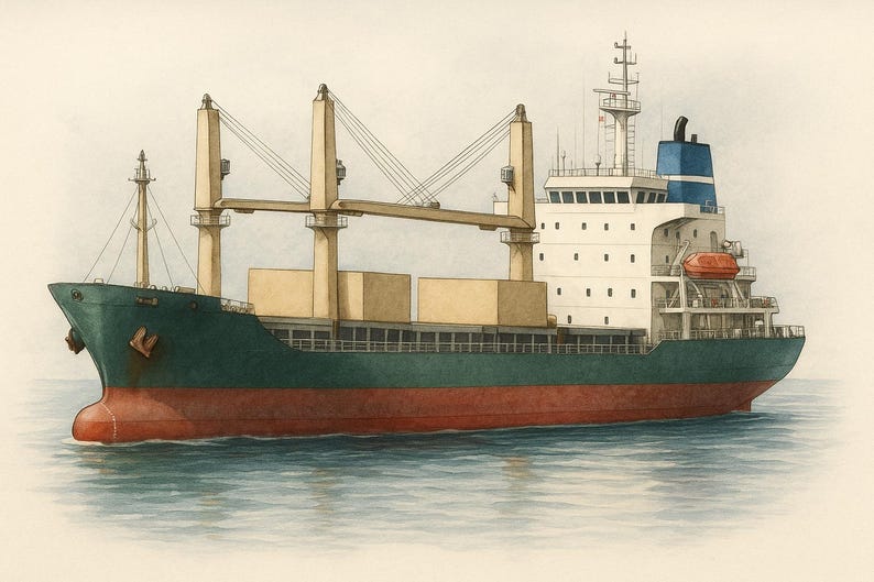 Cargo Ship Model Plan PDF – Realistic Container Tanker DIY Blueprint ...