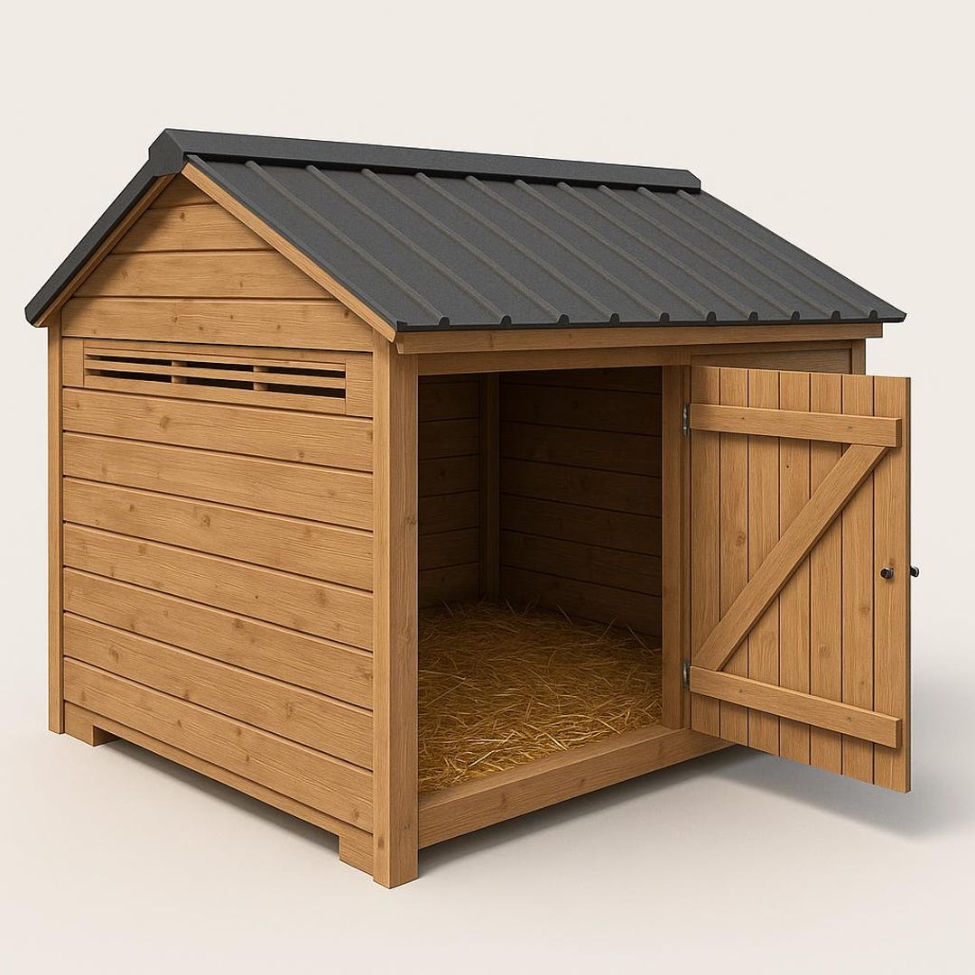 DIY Mini Pig Shelter Plan – Outdoor Wooden Animal House – Printable PDF ...