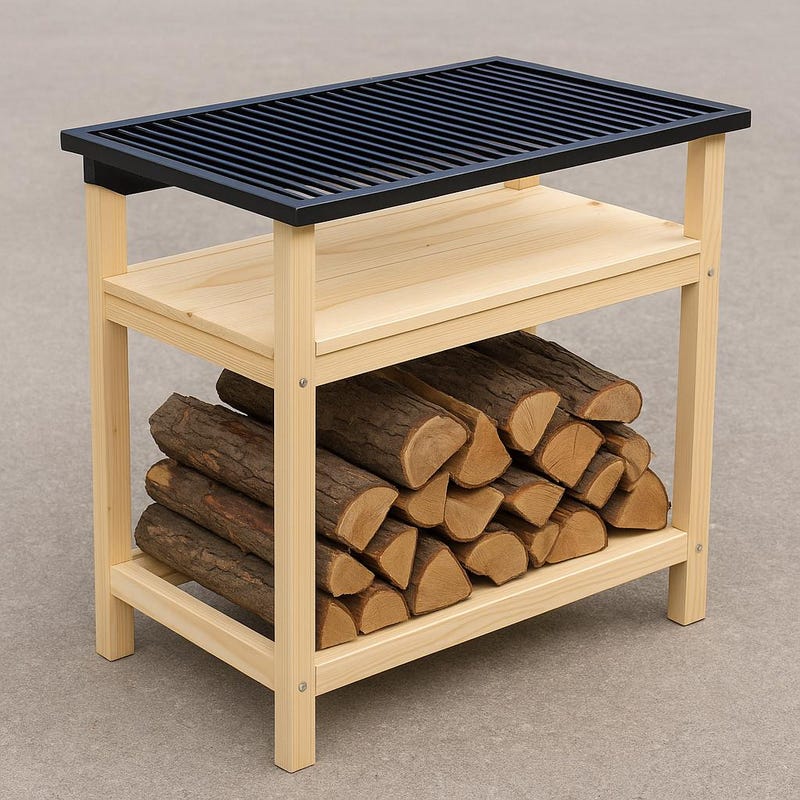 Outdoor Fire Log Stand - Etsy