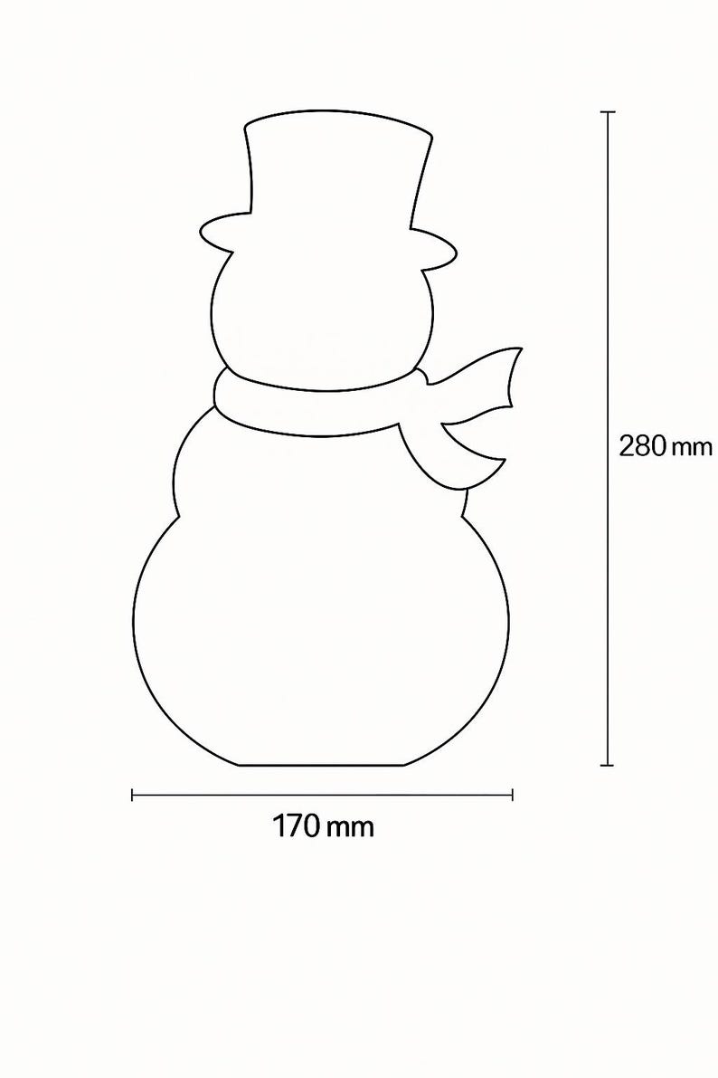 Wooden Snowman Template – DIY Christmas Woodworking Pattern - Etsy