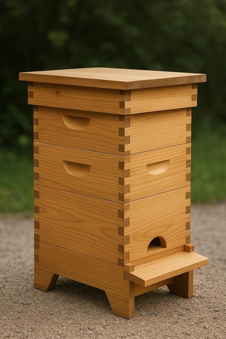 Beehive Woodworking Plan, DIY Rustic Apiary Blueprint (digital Download ...