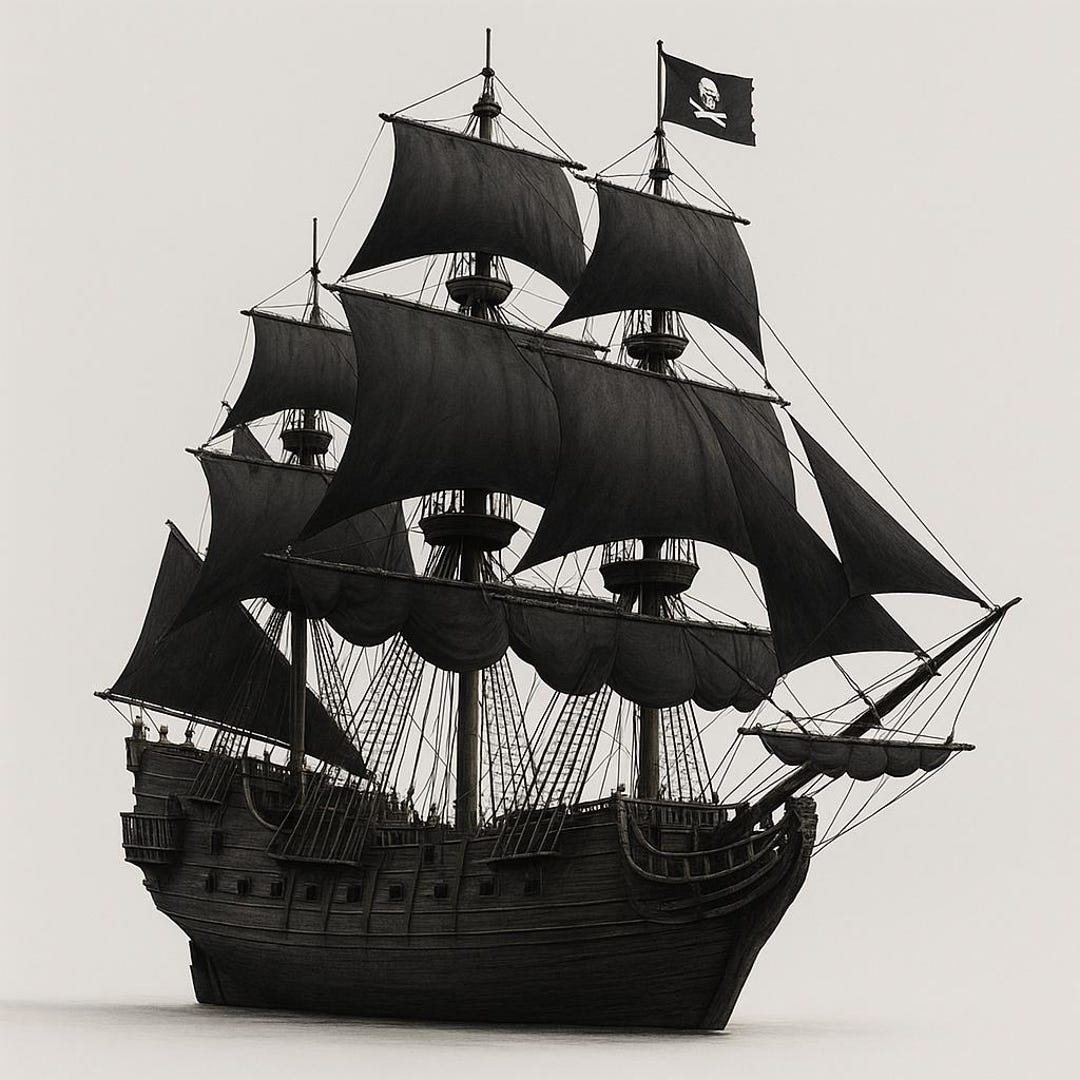 Pirate Ship Model Plan PDF – DIY Wooden Sailing Ship Blueprint - Etsy