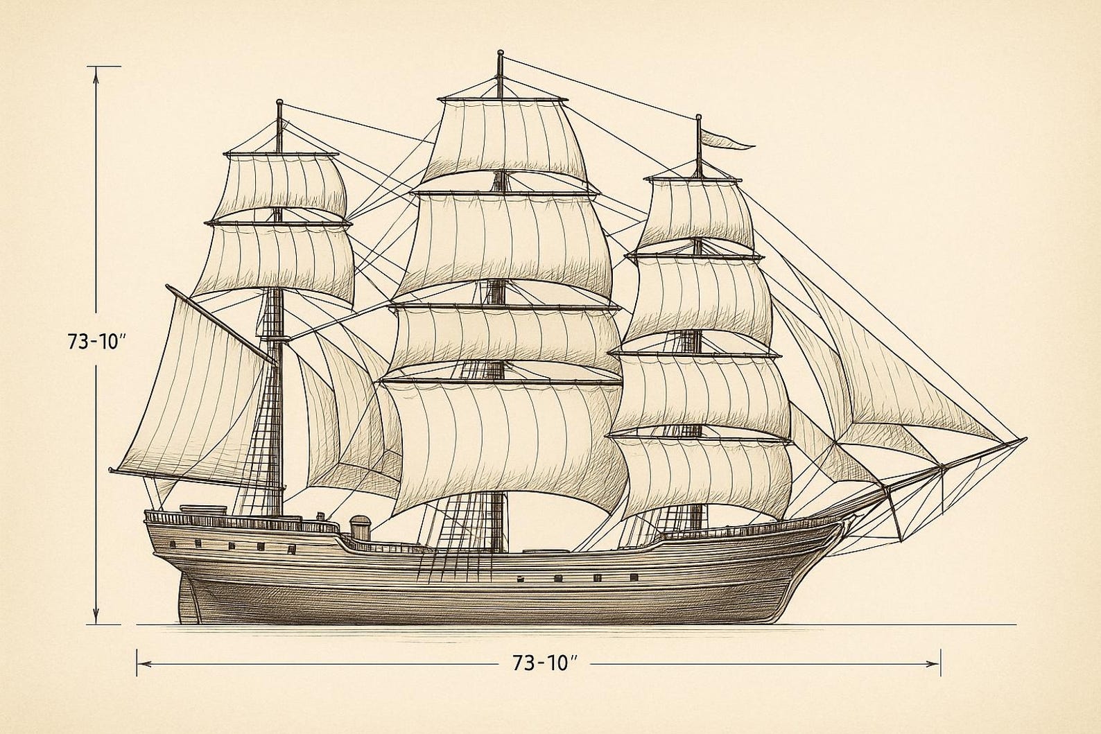 DIY Tall Ship Model Blueprint – Wooden Sailing Ship Project (PDF) - Etsy