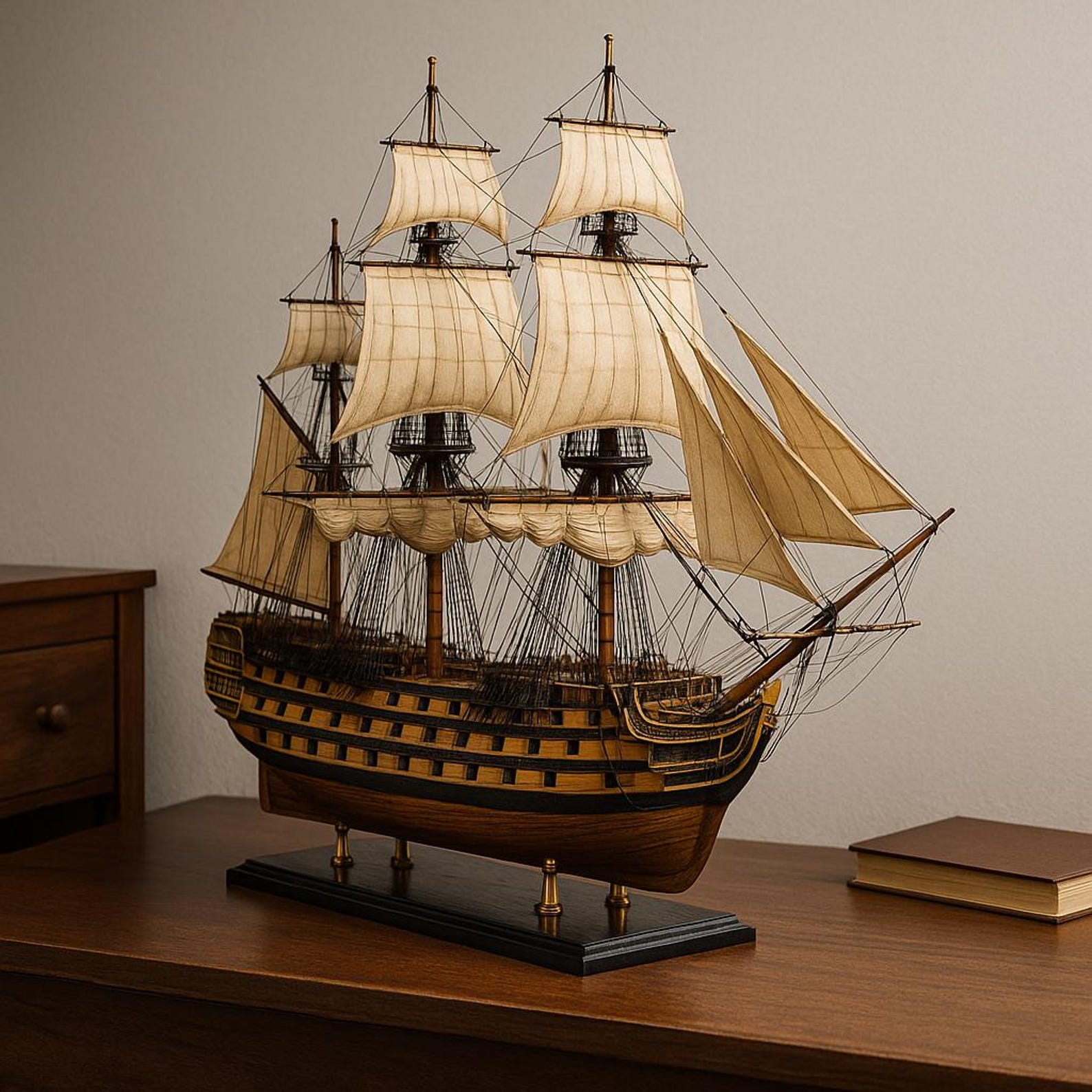 HMS Victory Ship Model Plan PDF – British Warship Blueprint – Trafalgar ...