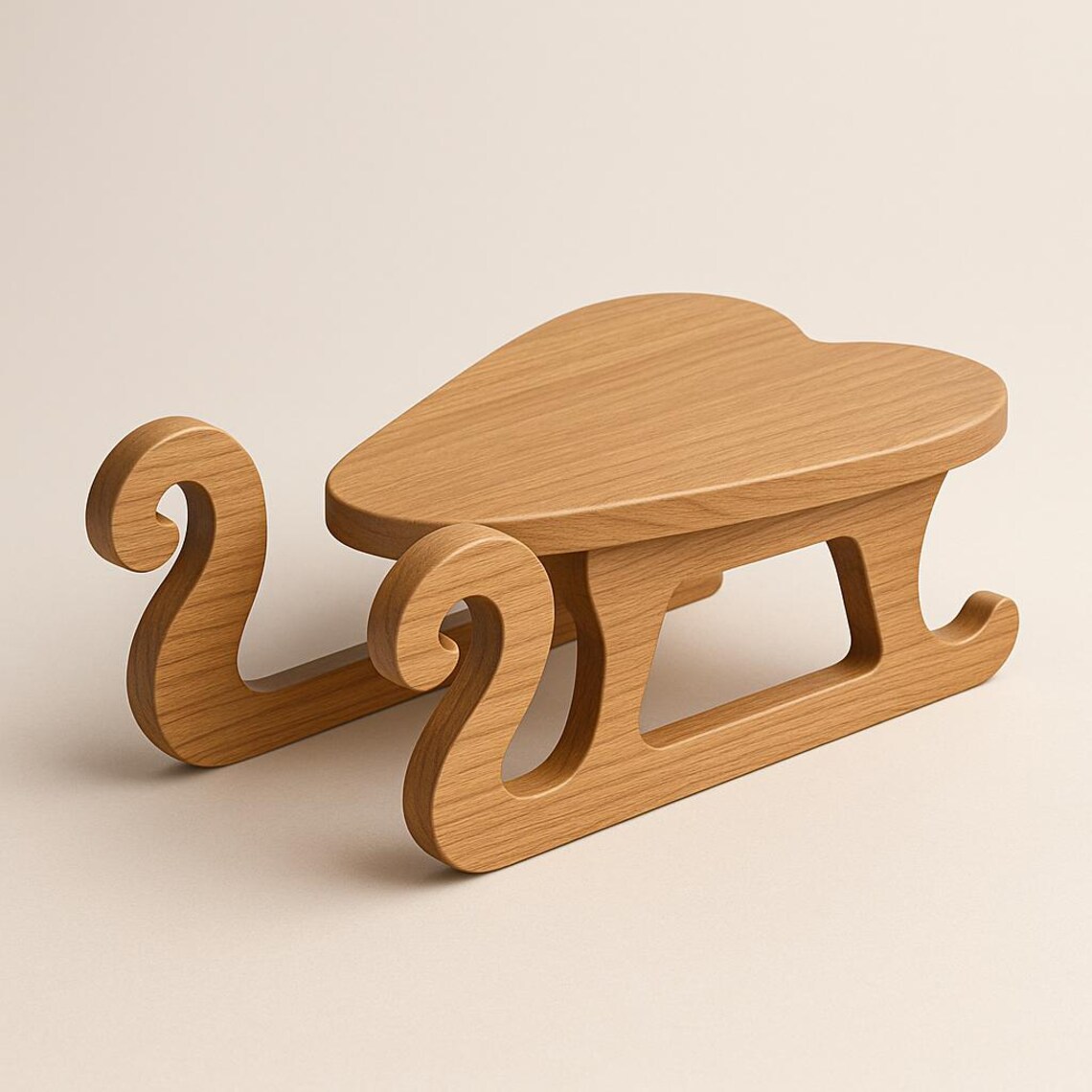Heart Sleigh Tray Woodworking Plan – DIY Wooden Christmas Decor ...