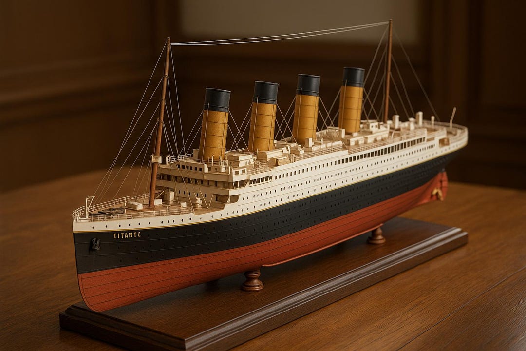 5 Famous Ship Model Plans Bundle – Titanic, HMS Victory, Queen Mary ...