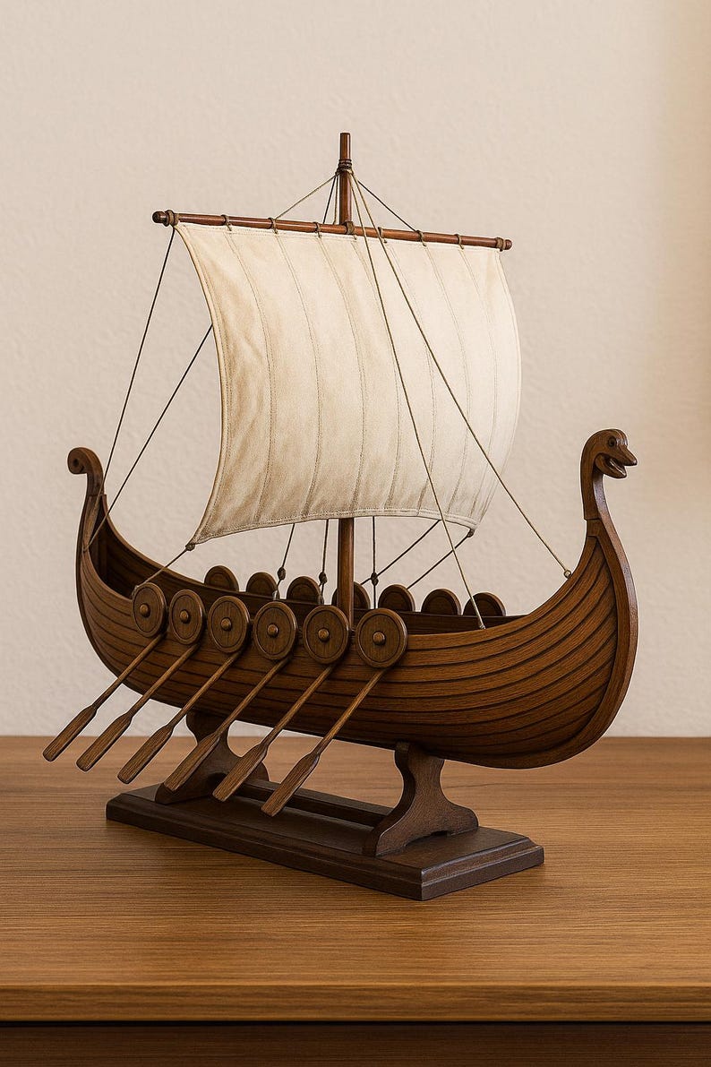DIY Viking Ship Model Plan – Detailed Woodworking Blueprint – Scale ...