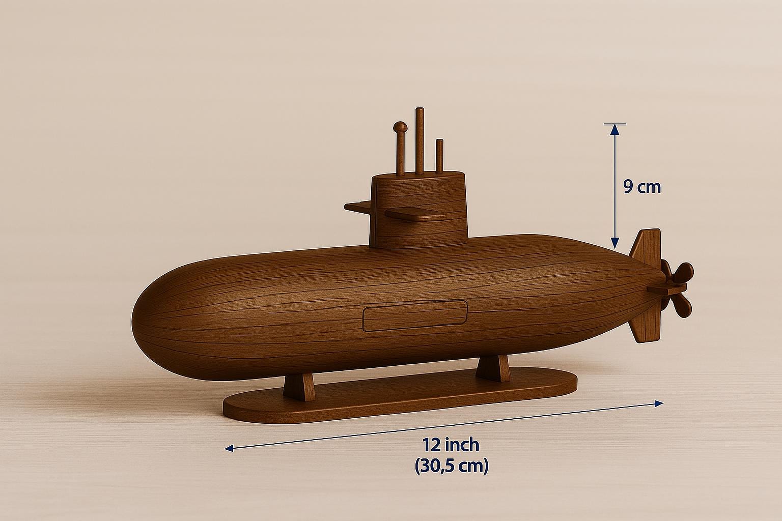 Submarine Model Blueprint: DIY Wooden Naval Submarine Plan (PDF ...