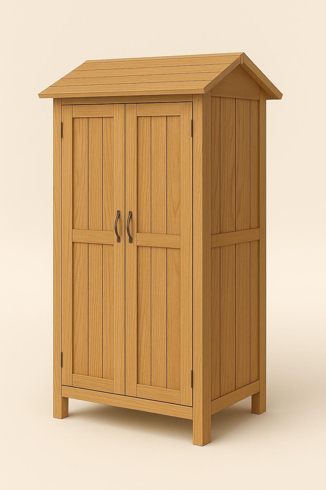 Wooden Garden Storage Cabinet Plan | DIY Outdoor Shed ...