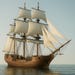 Tall Ship Model Blueprint – DIY Wooden Sailing Ship Plan – Printable ...