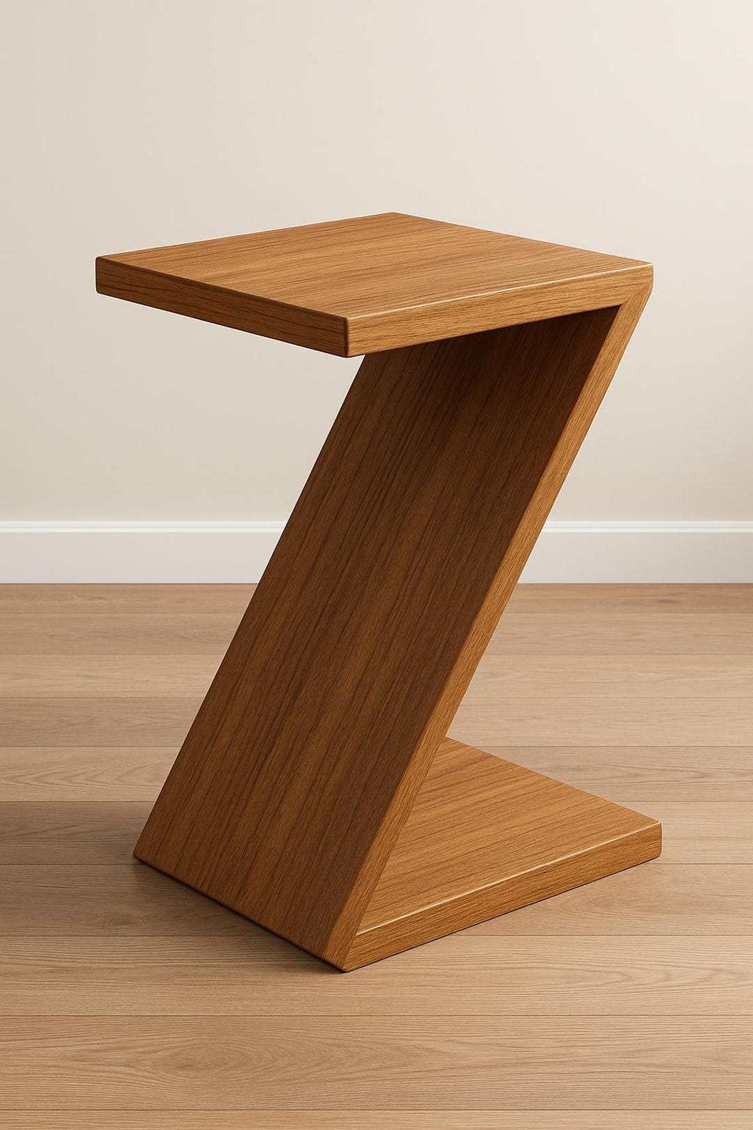 Modern Z-shaped Side Table Plan – Wooden Coffee Table DIY Blueprint - Etsy
