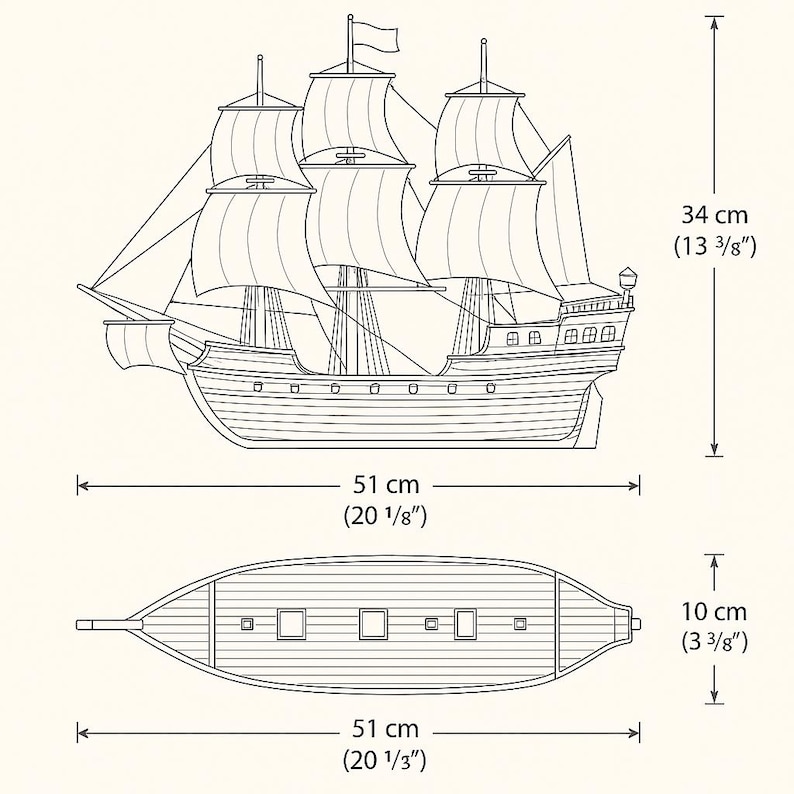 Historic Clipper Ship Blueprint – DIY Wooden Model Plan PDF - Etsy