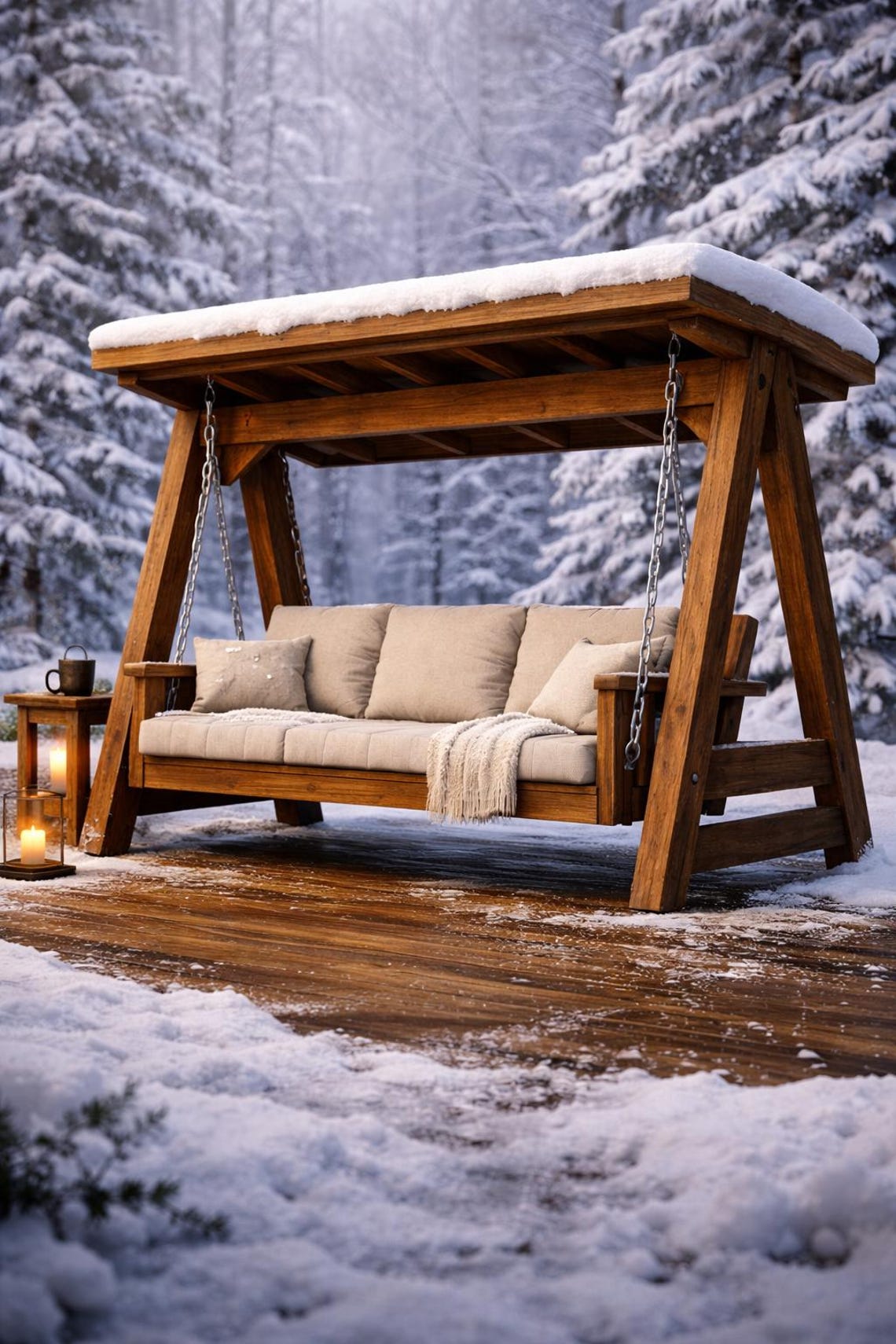 Wooden Garden Swing Plans – DIY Outdoor Porch Swing Seat PDF & ZIP ...