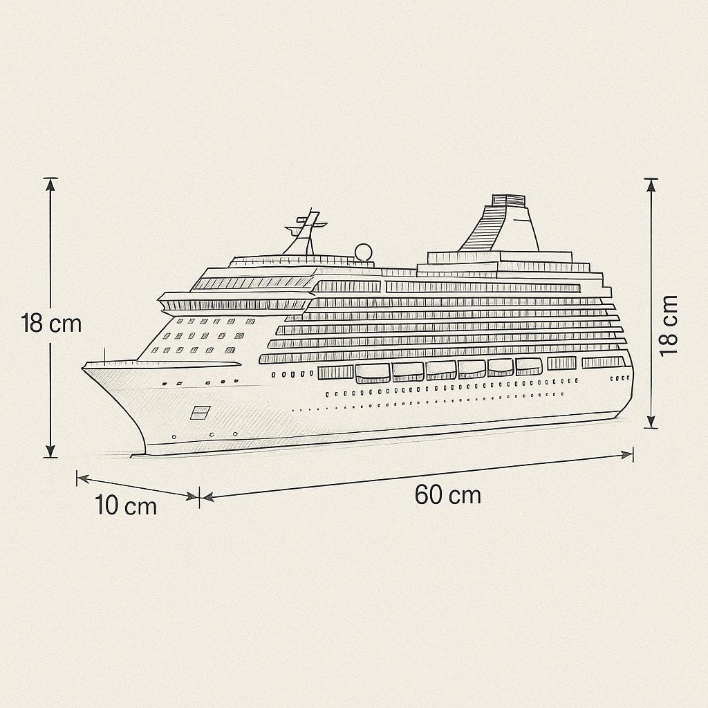 Luxury Cruise Ship Model Blueprint: DIY Ocean Liner (PDF Plan - Etsy