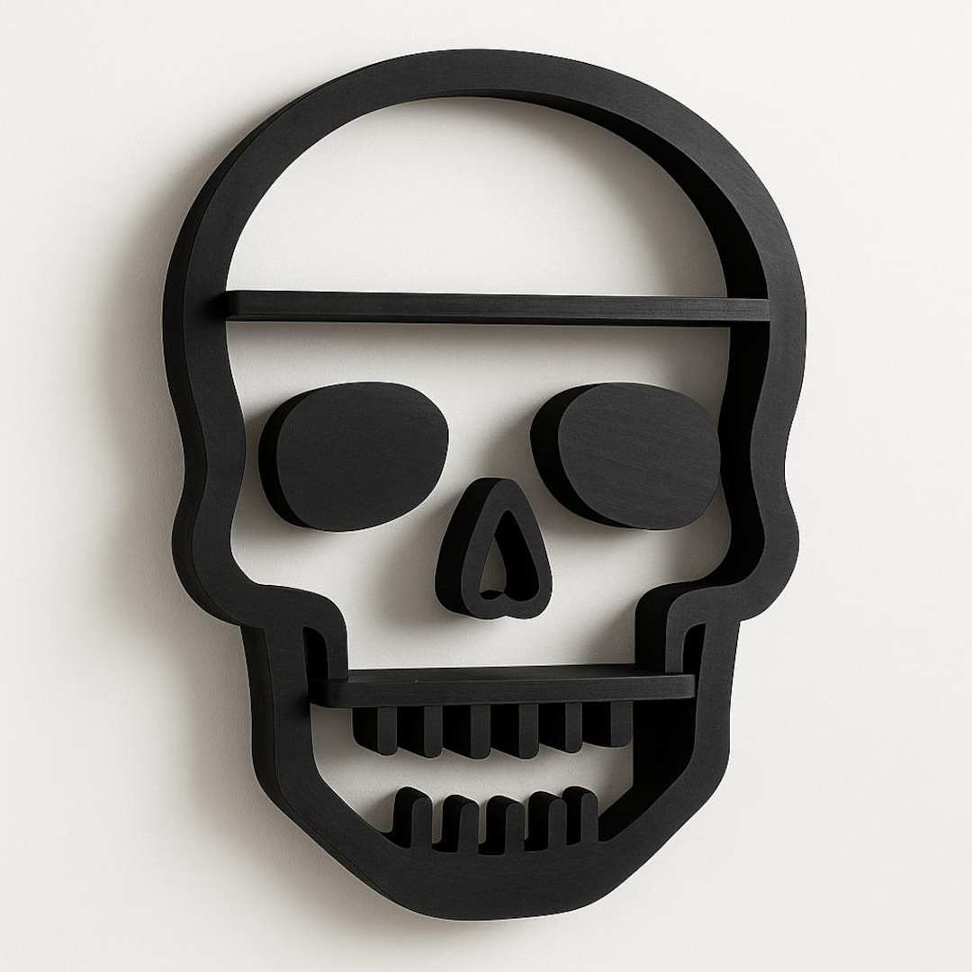 Skull Shelf Woodworking Plan, Gothic Halloween Decor (digital Download ...