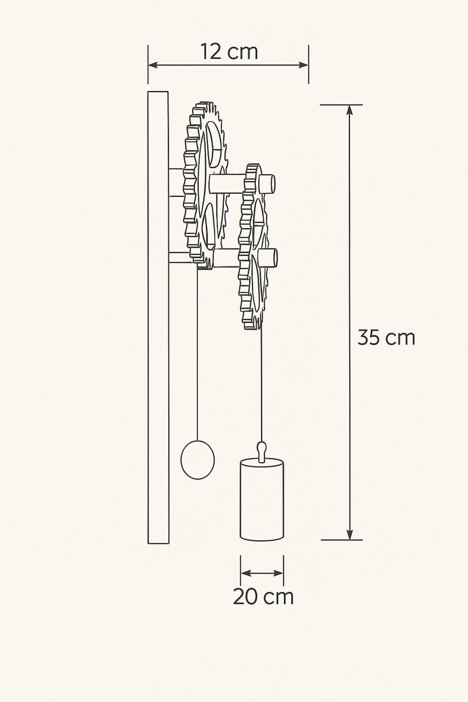 DIY Mechanical Wooden Clock Plan: Pendulum Gear Clock Blueprint - Etsy