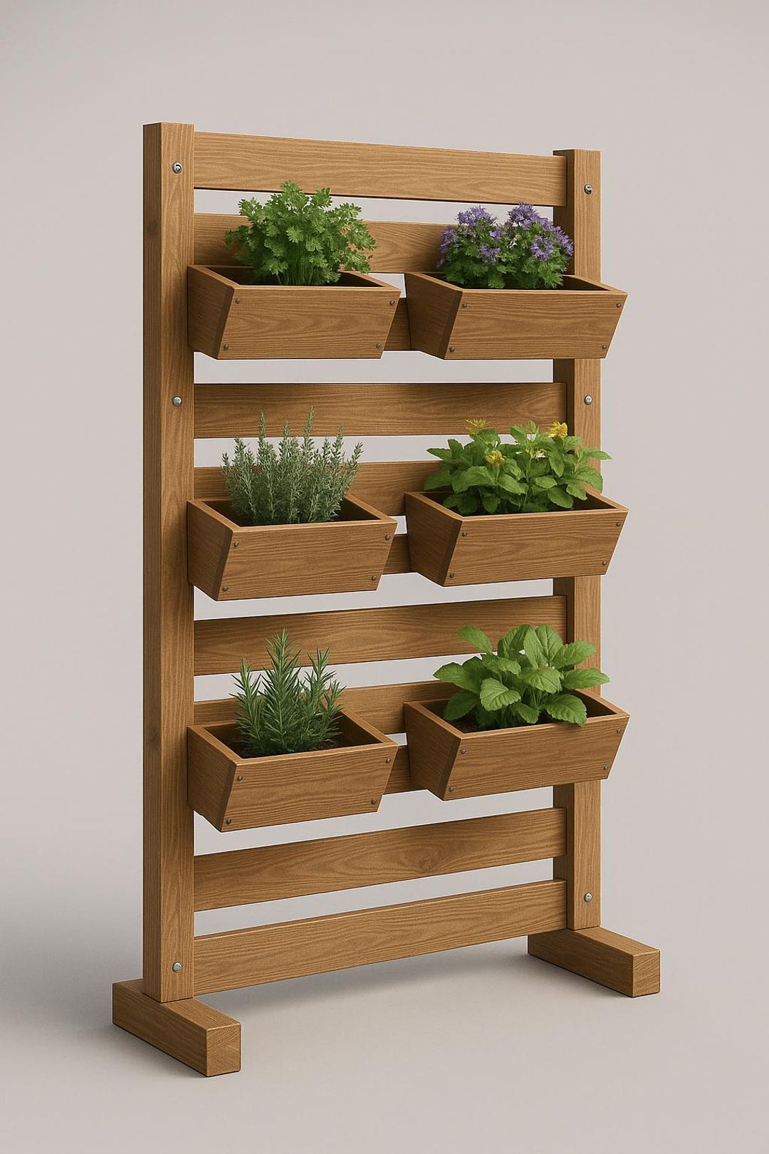 Vertical Wall Planter Blueprint - V Shaped Garden Plan - Instant ...