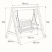 Wooden Garden Swing Plan – DIY Outdoor Porch Swing Blueprint - Etsy