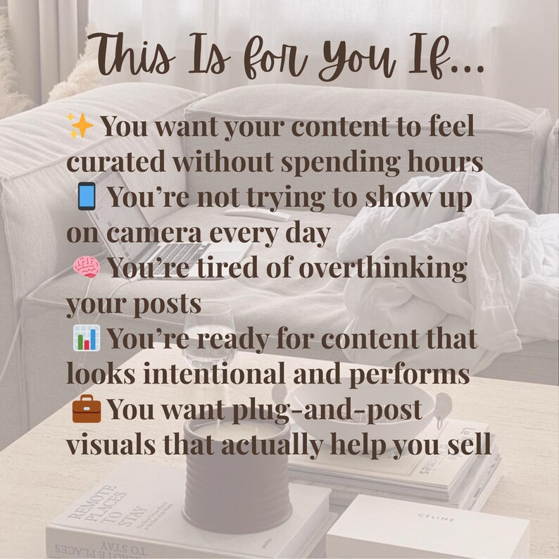 Neutral Aesthetic Reels Starter Pack 50 Faceless Clips Editable Reels ...