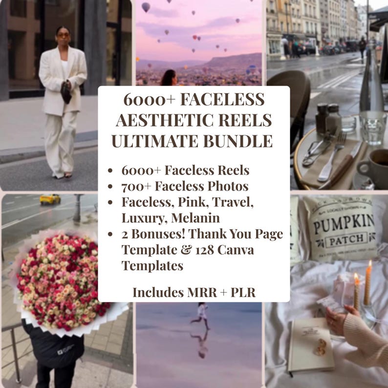 6000+ Faceless Reels, Photos, Canva Templates (digital Download, PLR ...