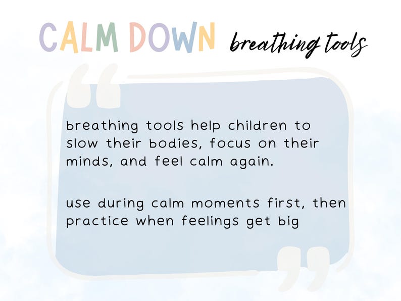 Hand Breathing Printable | Kids Calm Down Tool, Mindfulness Activity ...