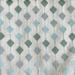 Custom-made Geometric Diamond Pattern White/ Blue/ Green Embroidery ...