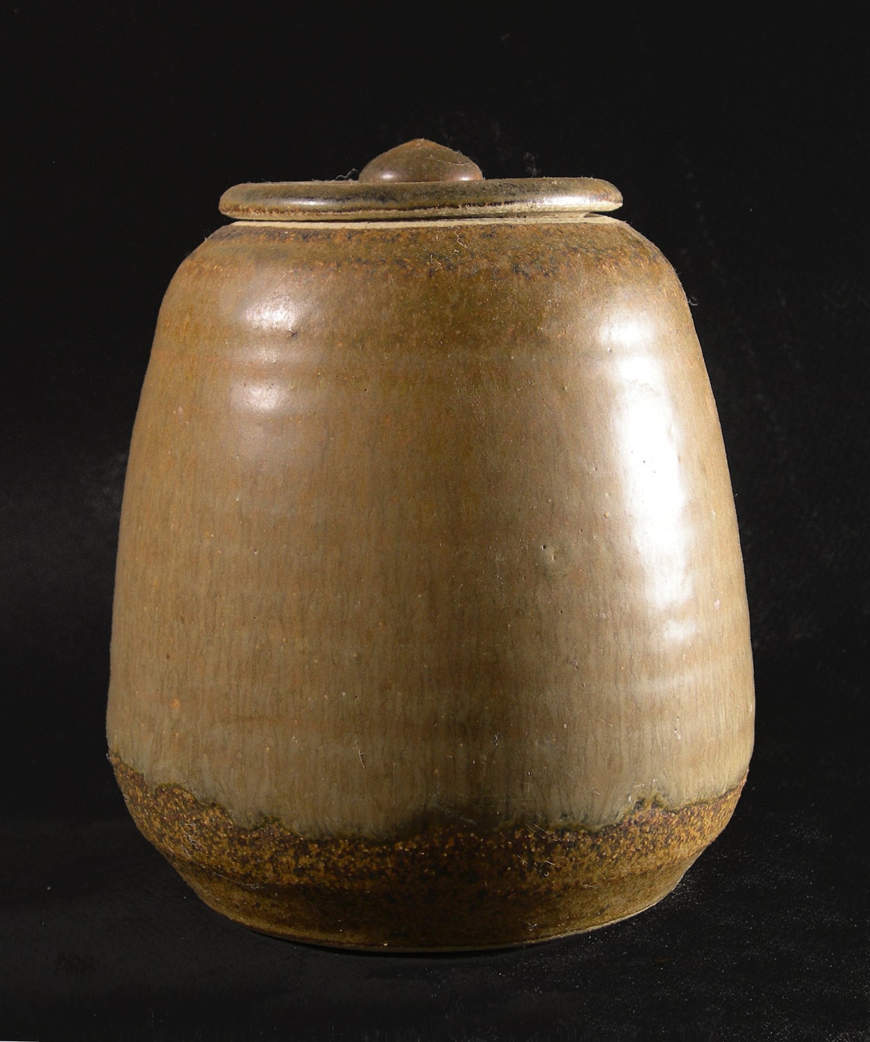 Stoneware Covered Jar With Soft Green Ash Glaze - Etsy Singapore