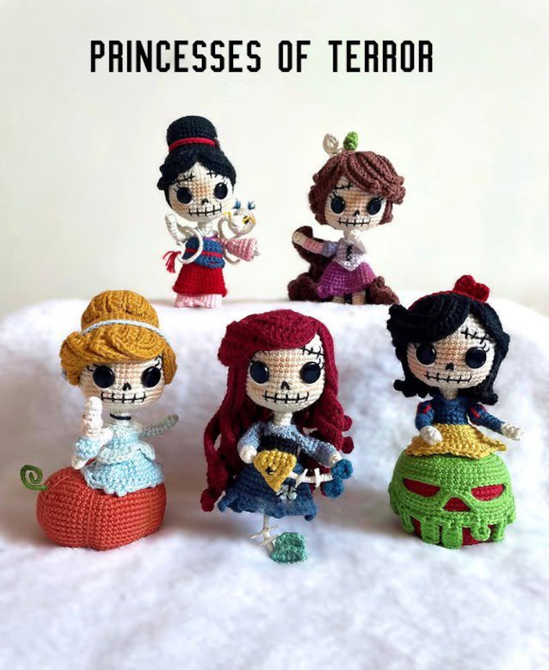 5in1 Princesses of Terror – Amigurumi Crochet Pattern PDF | Digital ...