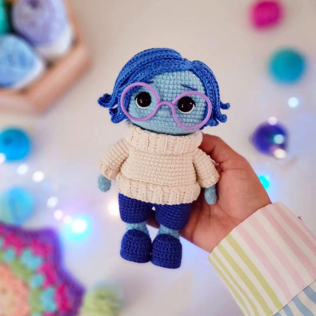 Sadness-inspired Amigurumi Crochet Pattern - PDF Digital Download ...