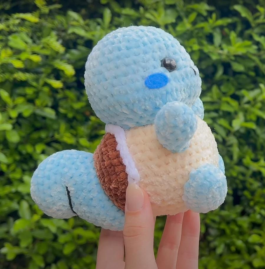Squirtle-inspired Amigurumi Crochet Pattern - PDF Digital Download ...