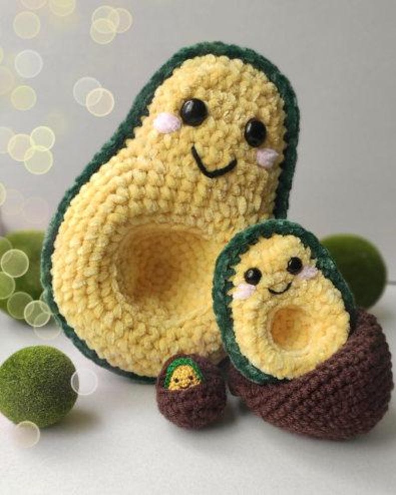 3in1 Avocado Nesting Dolls Amigurumi Crochet Pattern - PDF Digital ...