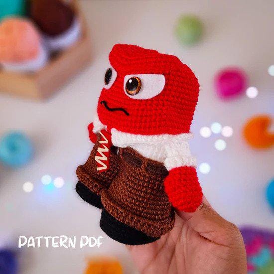 Anger-inspired Amigurumi Crochet Pattern - PDF Digital Download ...